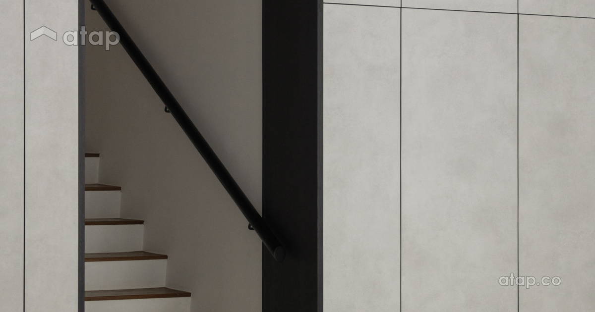 Minimalistic Modern Dining Room Living Room semi-detached design ideas ...