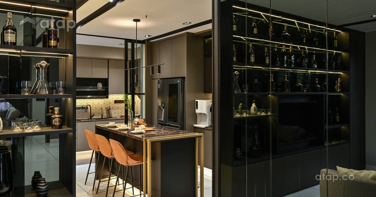 Contemporary Modern Kitchen semi-detached design ideas & photos ...