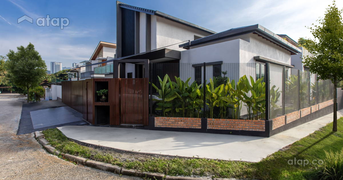 Modern Zen Exterior terrace design ideas & photos Malaysia | Atap.co