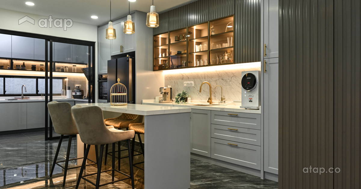 Modern Kitchen semi-detached design ideas & photos Malaysia | Atap.co