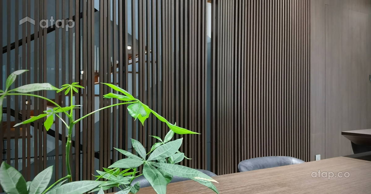 Contemporary Minimalistic Dining Room Kitchen semi-detached design ...