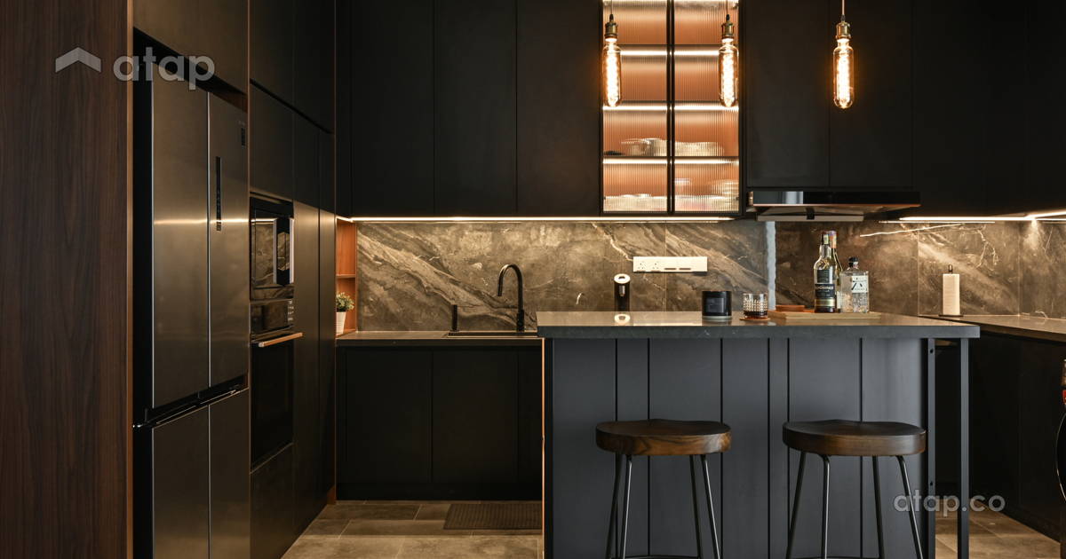 Contemporary Modern Kitchen semi-detached design ideas & photos ...