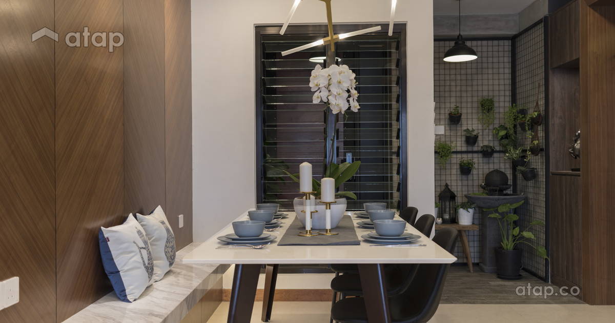 Modern Dining Room condominium design ideas & photos Malaysia | Atap.co