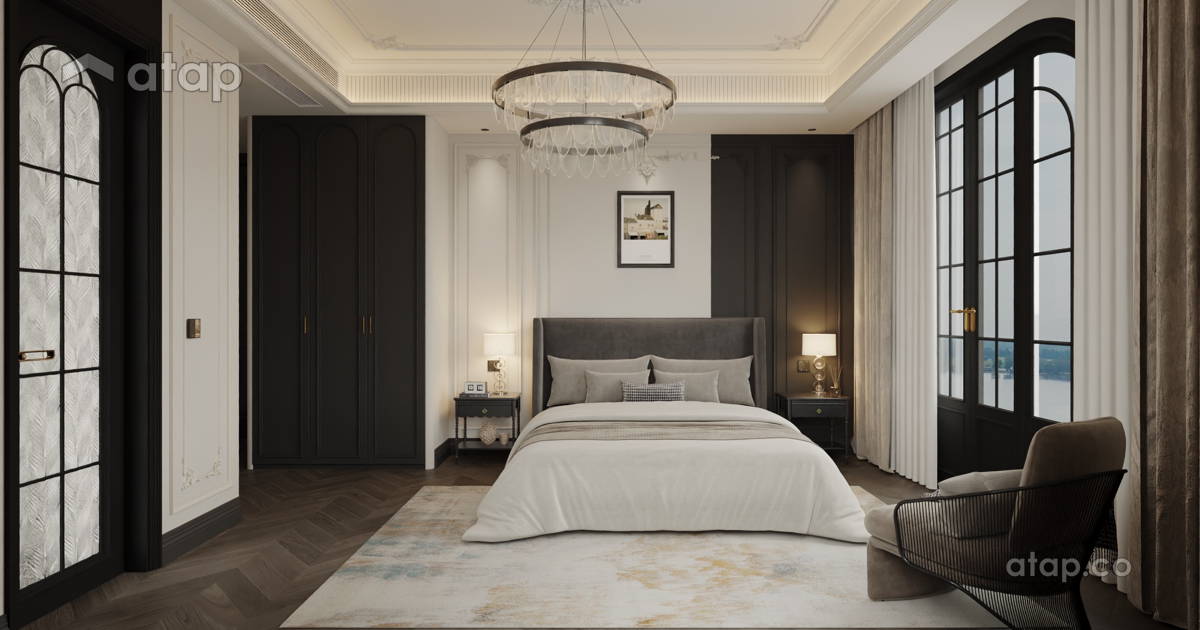 Classic Retro Bedroom condominium design ideas & photos Malaysia | Atap.co