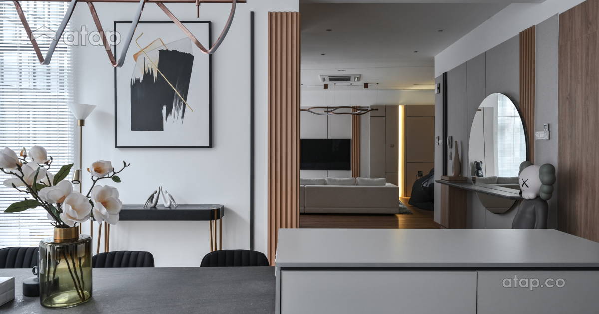 Modern Zen Dining Room terrace design ideas & photos Malaysia | Atap.co