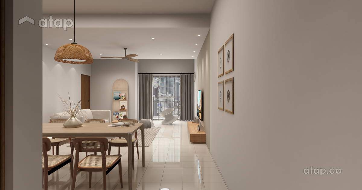 Casa Utama Condominium: Purity & Grace interior design renovation ideas ...