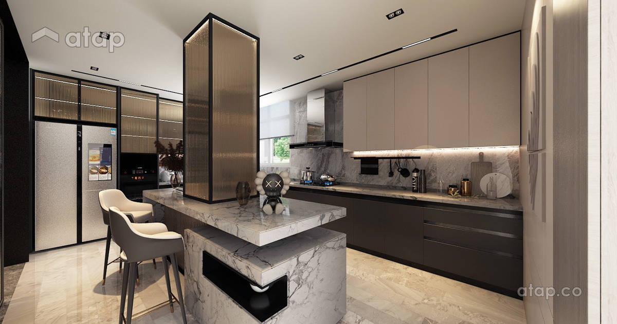 Modern Kitchen bungalow design ideas & photos Malaysia | Atap.co