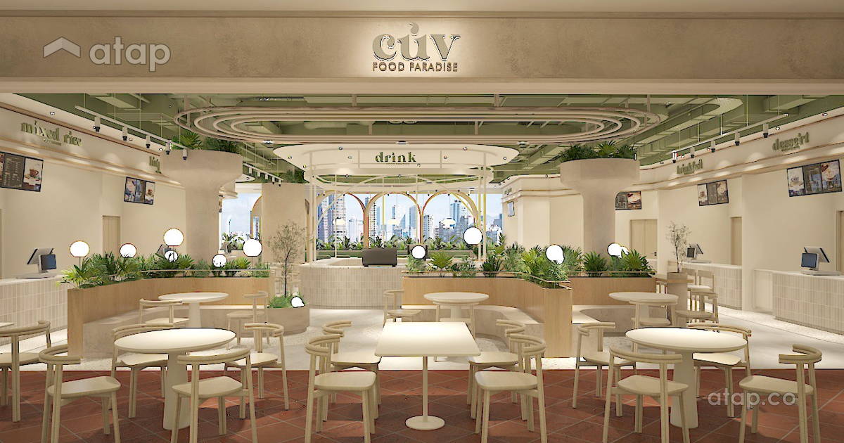 C'UV Food Paradise - The Curve Shopping Mall. architectural & interior ...