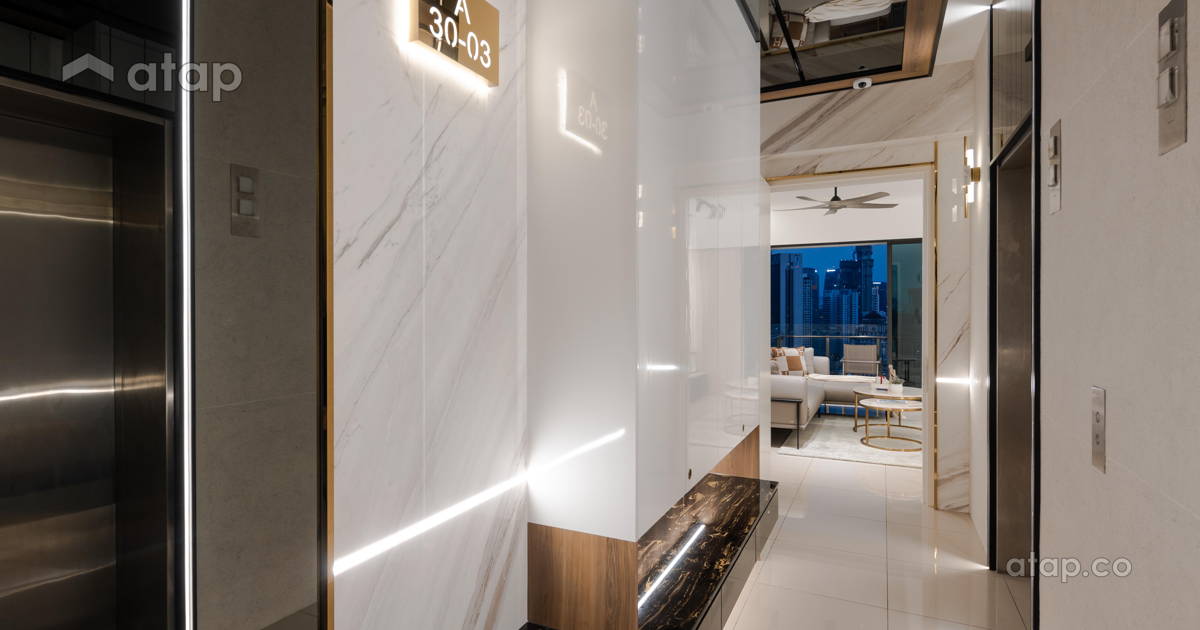Minimalistic Modern Foyer condominium design ideas & photos Malaysia ...