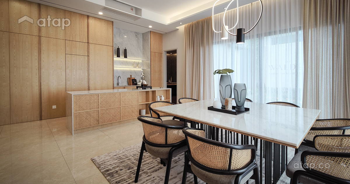 Contemporary Modern Dining Room bungalow design ideas & photos Malaysia ...