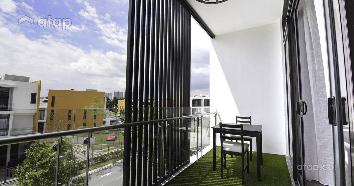 Modern Balcony terrace design ideas & photos Malaysia | Atap.co
