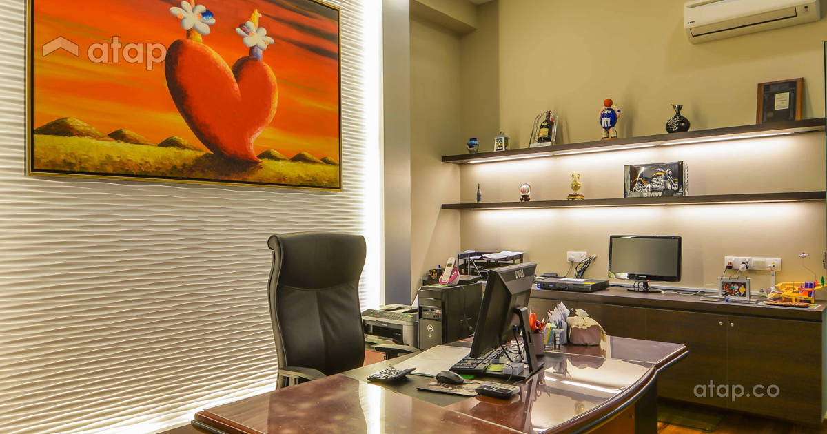 Modern Zen Study Room condominium design ideas & photos Malaysia | Atap.co