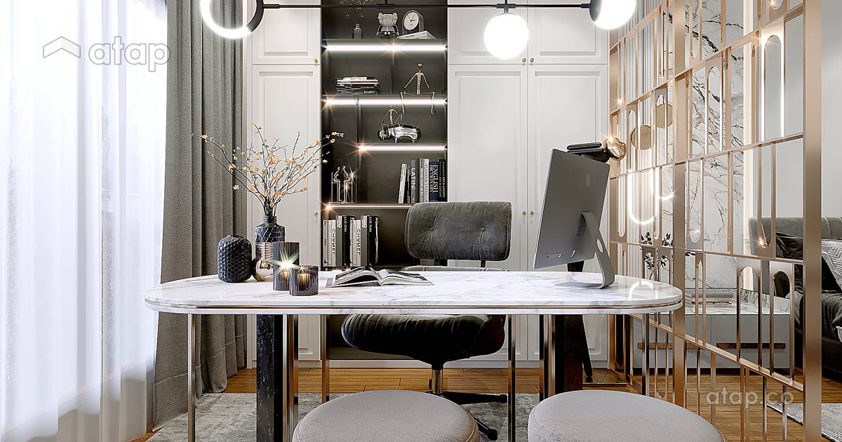 Classic Modern Study Room terrace design ideas & photos Malaysia | Atap.co