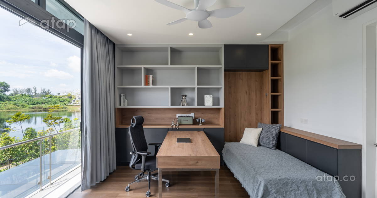 Modern Office Study Room terrace design ideas & photos Malaysia | Atap.co