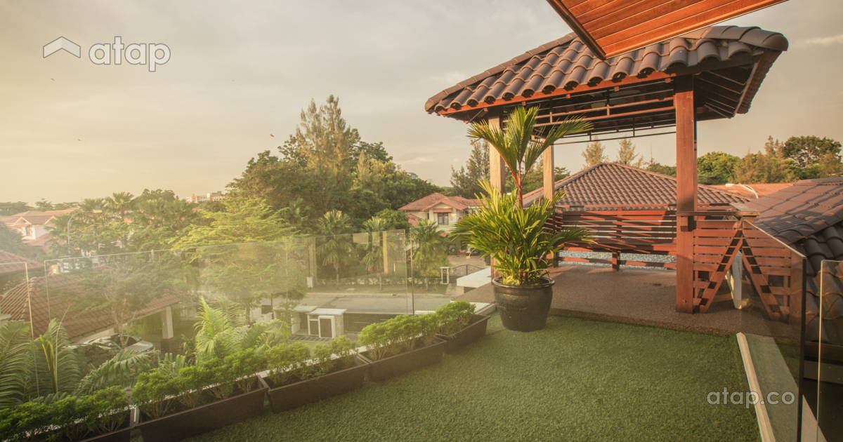 Asian Balcony bungalow design ideas & photos Malaysia | Atap.co