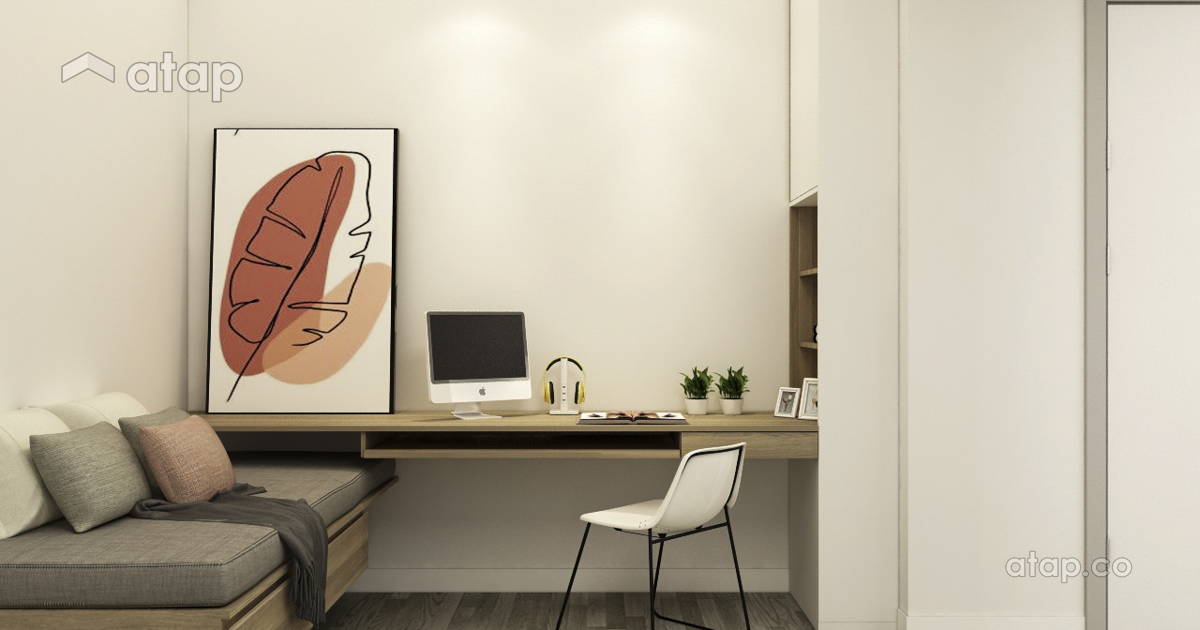 Contemporary Minimalistic Study Room condominium design ideas & photos ...