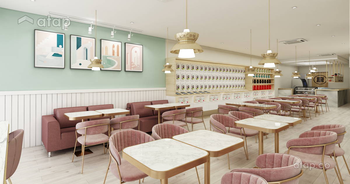 Modern Scandinavian F&B shophouse design ideas & photos Malaysia | Atap.co