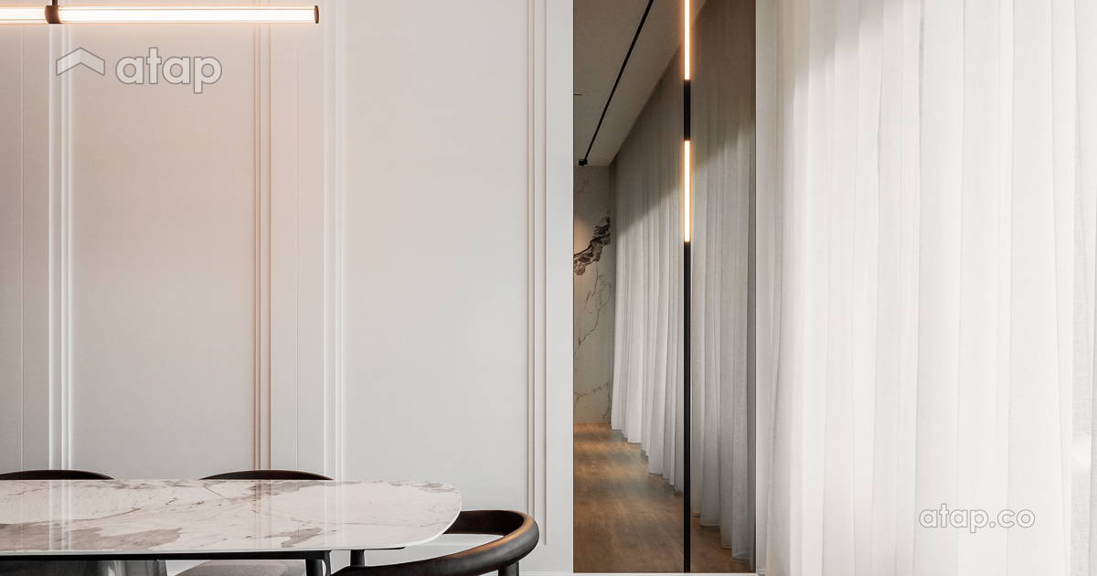Classic Contemporary Dining Room condominium design ideas & photos ...
