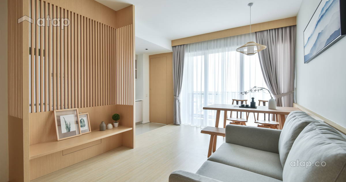 Minimalistic Zen Dining Room Living Room condominium design ideas ...