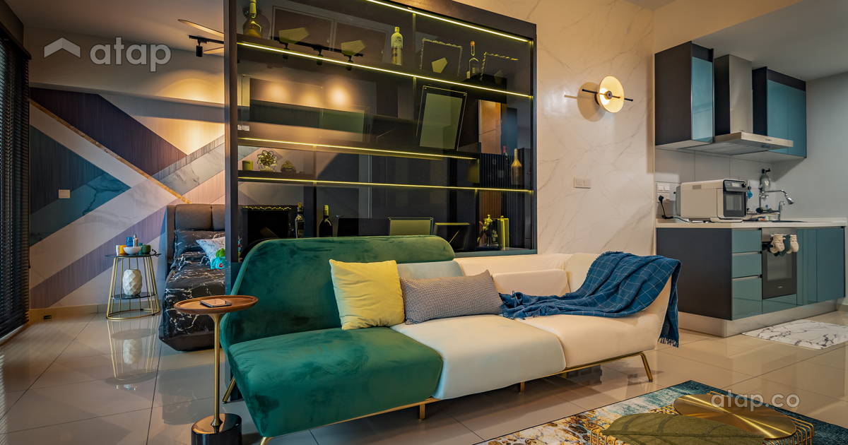 Contemporary Modern Kitchen Living Room condominium design ideas ...