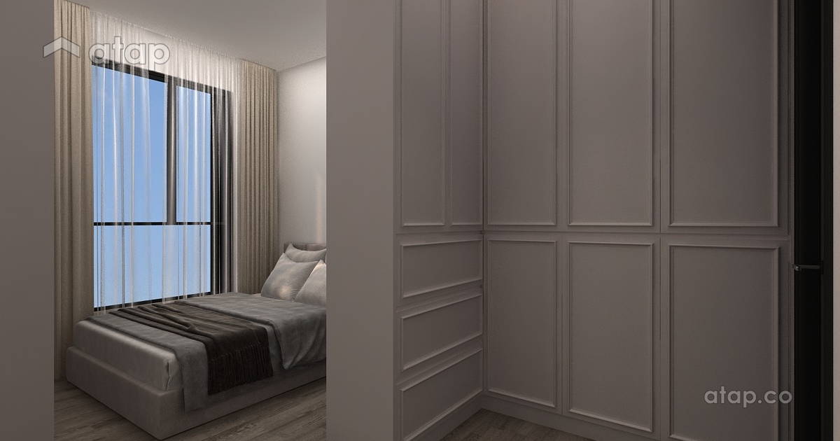 Modern Bedroom condominium @ Henna Residence | K&J Design Studio