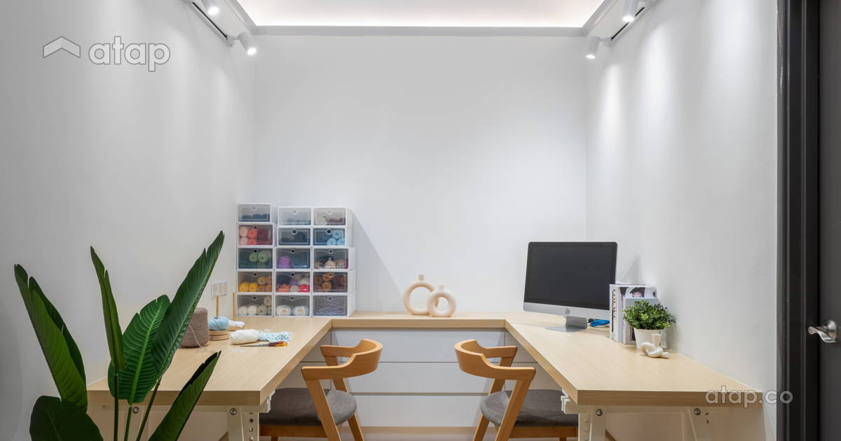 Modern Zen Study Room terrace design ideas & photos Malaysia | Atap.co