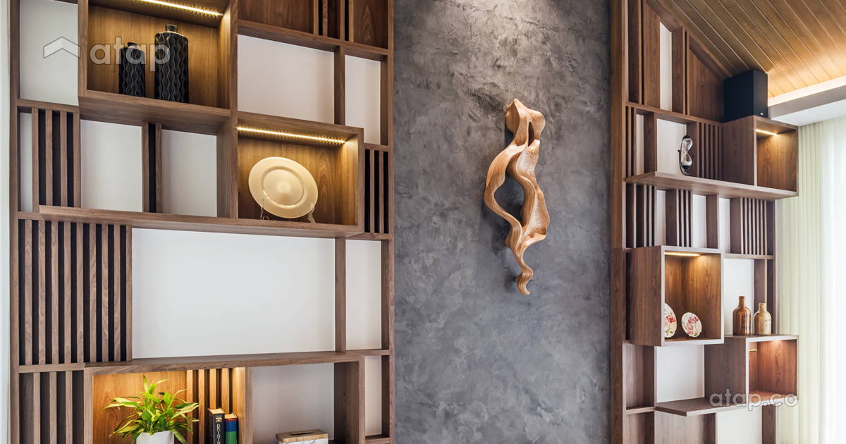 Asian Rustic Dining Room bungalow design ideas & photos Malaysia | Atap.co