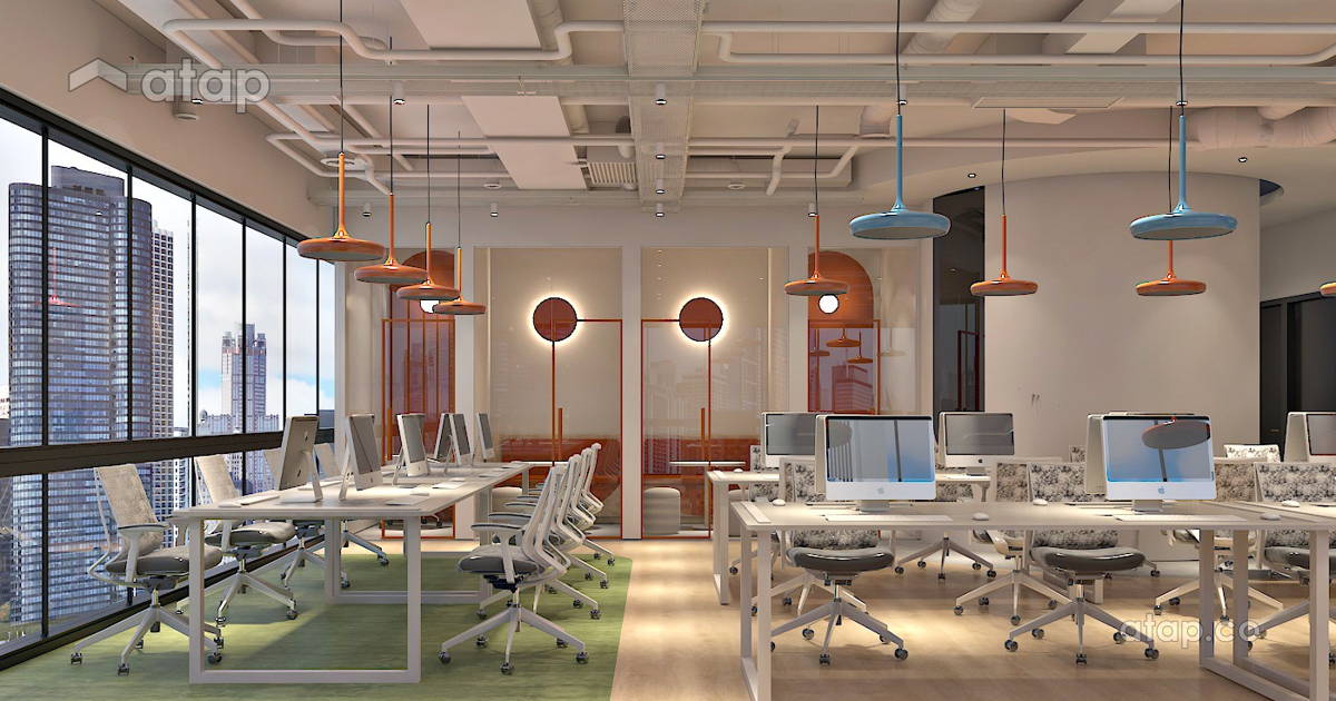 Dynamic Office Ecosystem architectural & interior design renovation ...