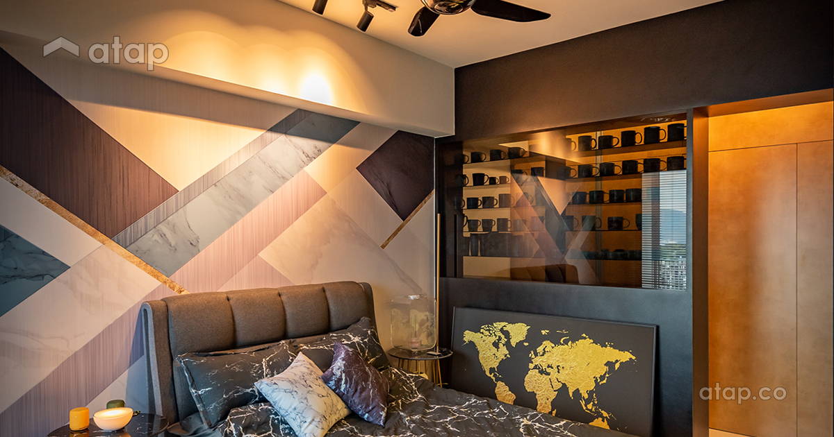 Contemporary Modern Bedroom condominium design ideas & photos Malaysia ...