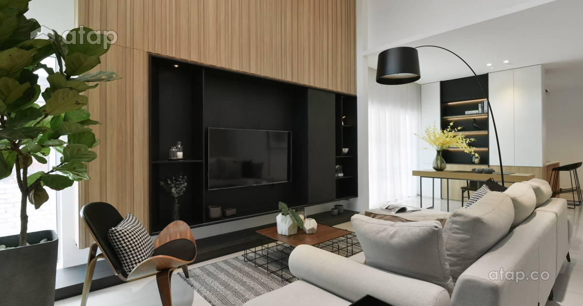 Contemporary Living Room semi-detached design ideas & photos Malaysia ...