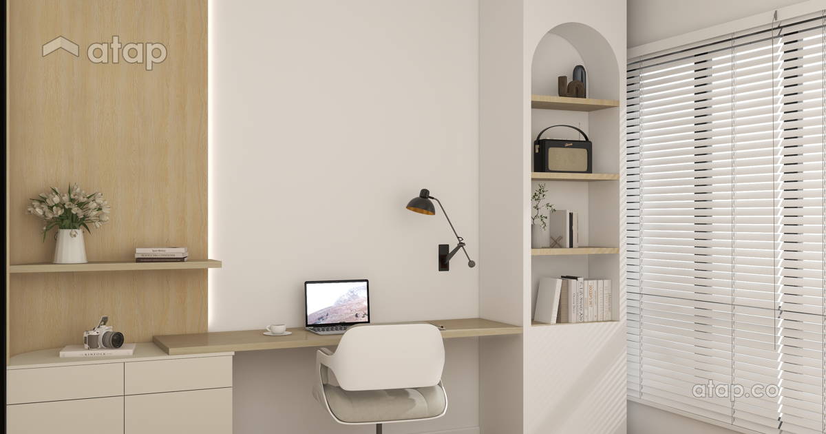 Minimalistic Study Room condominium design ideas & photos Malaysia | Atap.co