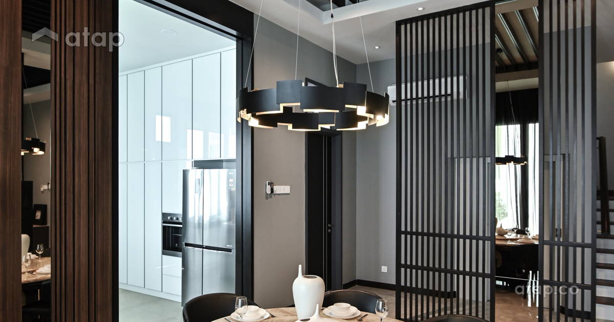Modern Dining Room bungalow design ideas & photos Malaysia | Atap.co