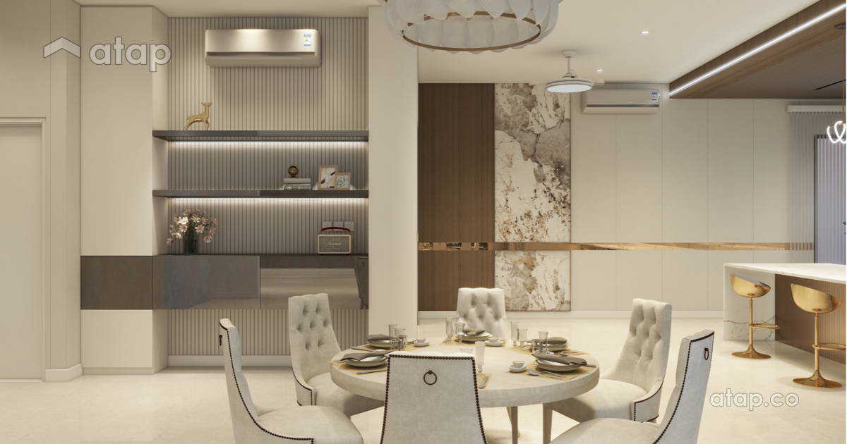Contemporary Dining Room bungalow design ideas & photos Malaysia | Atap.co