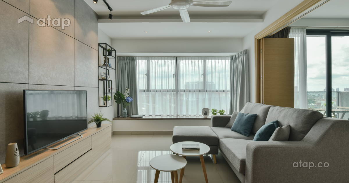 Minimalistic Scandinavian Living Room condominium design ideas & photos ...