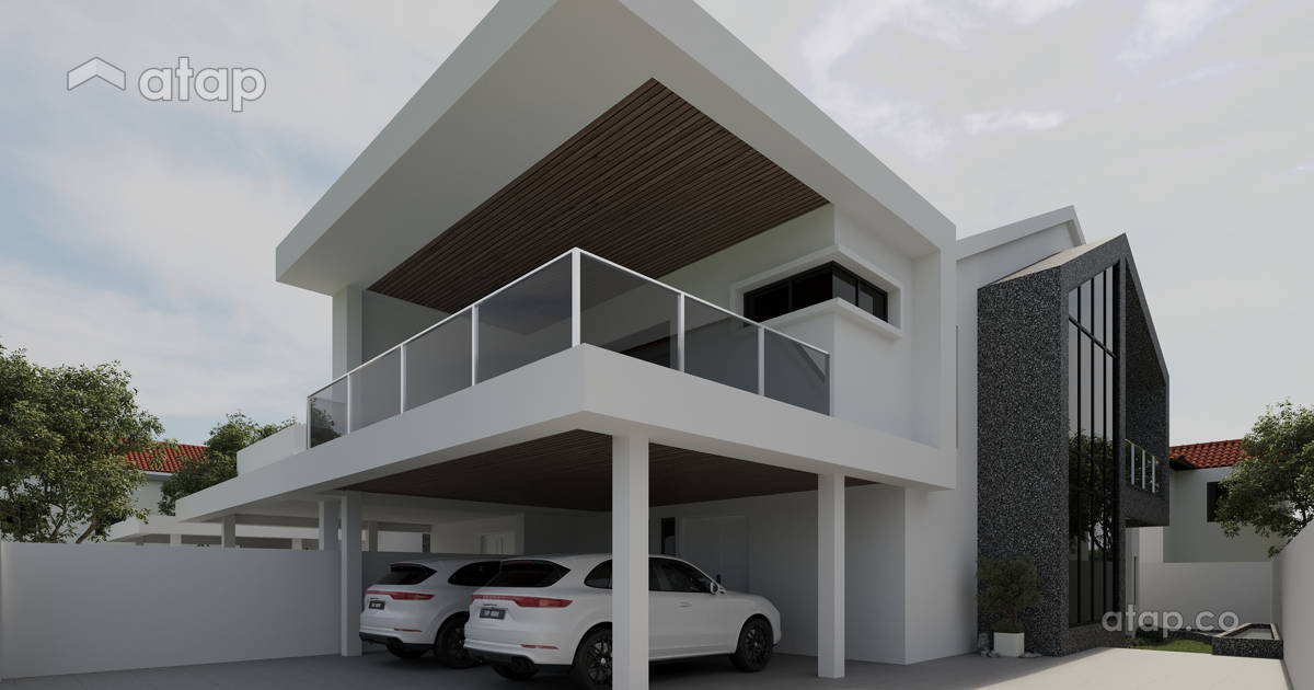 Contemporary Modern Exterior semi-detached design ideas & photos ...