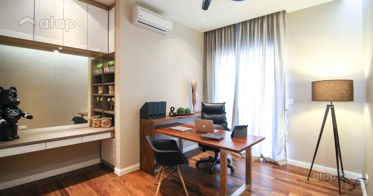 Contemporary Modern Study Room semi-detached design ideas & photos ...
