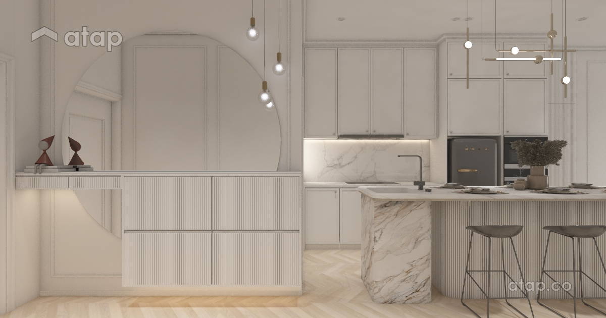 Classic Foyer Kitchen condominium design ideas & photos Malaysia | Atap.co