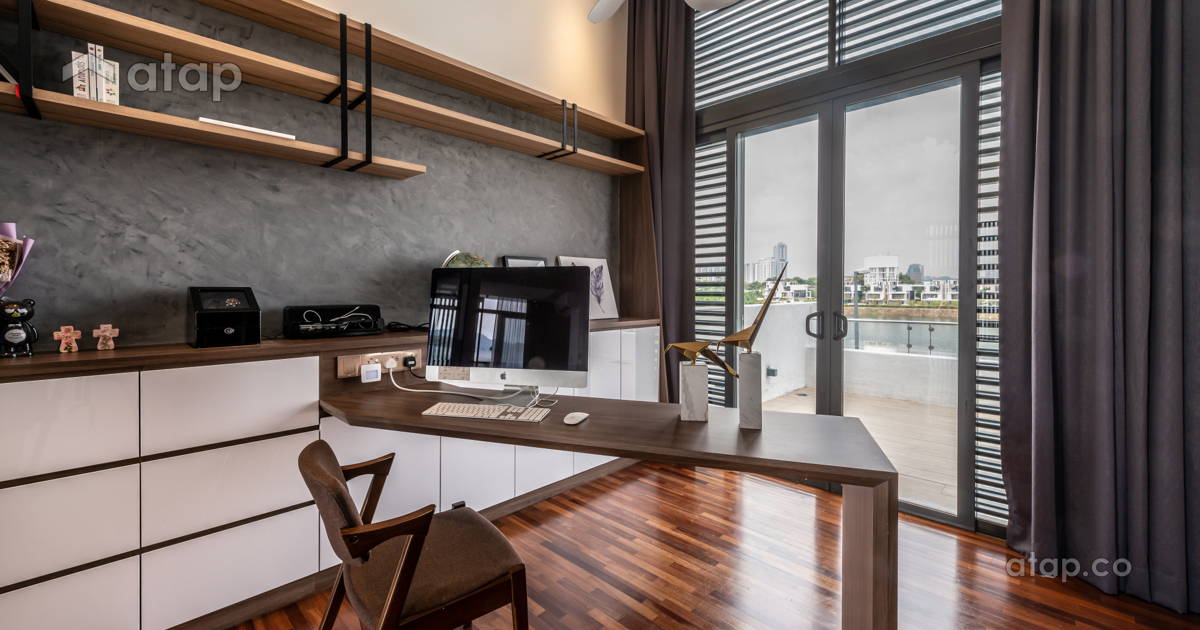 Modern Study Room terrace design ideas & photos Malaysia | Atap.co