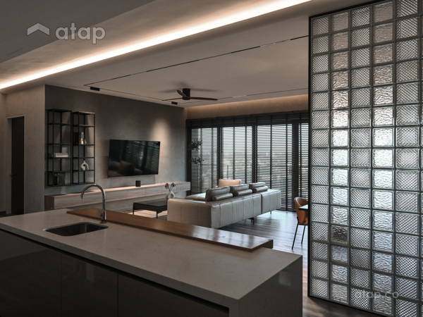 Minimalistic Modern Foyer Kitchen condominium design ideas & photos ...