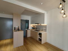 Minimalistic Scandinavian Foyer Kitchen condominium design ideas ...