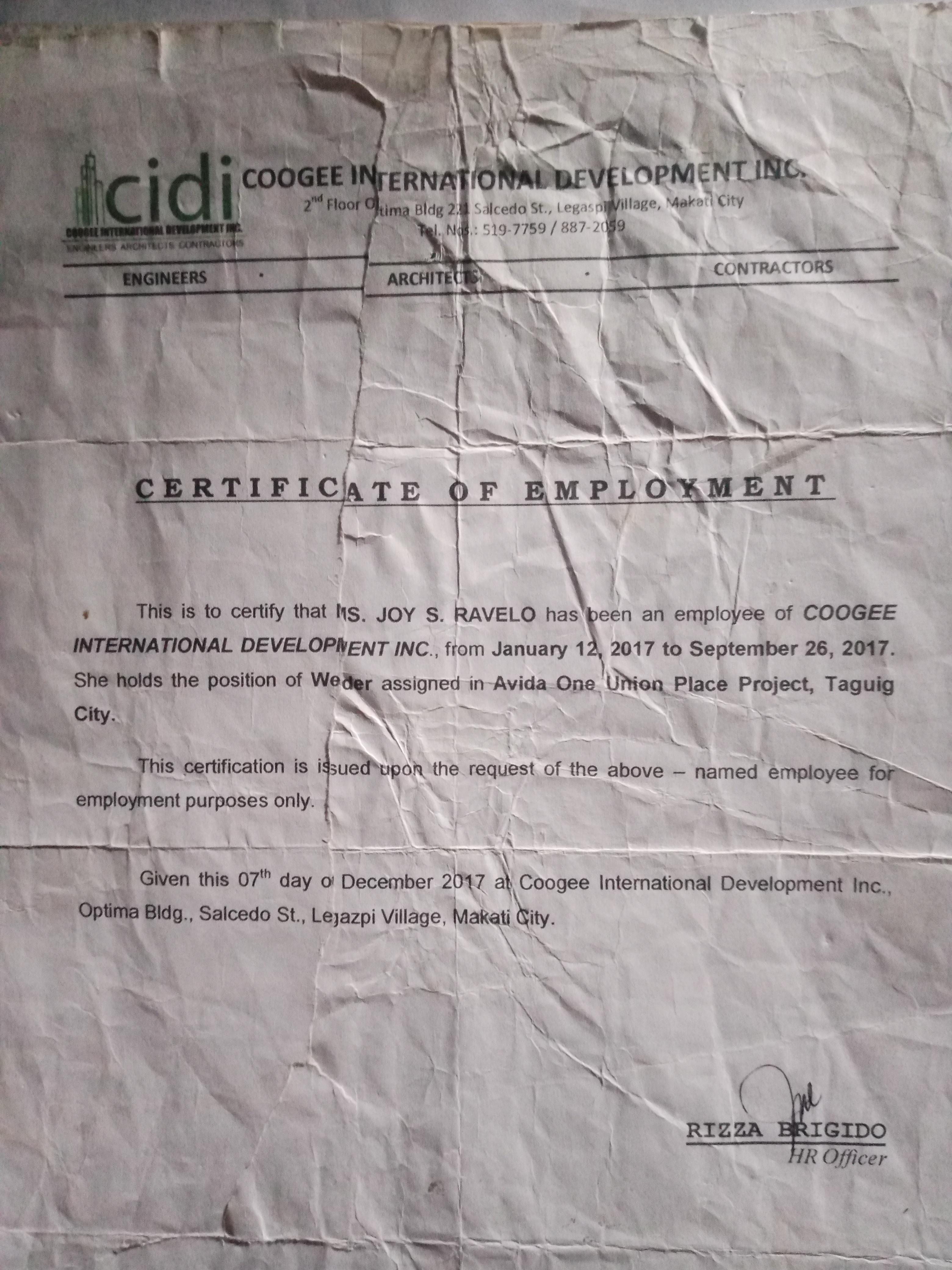 Coogee international and delopment inc Metro Manila | BUILK