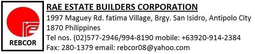 Rae Estate Builders Corp. Contractor Rizal | BUILK