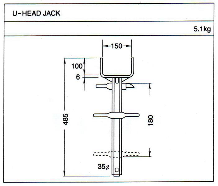 ขาย U-Head Jack (ยูเฮดแจ็ค นั่งร้าน) Bangkok | Thai Nishiken Co., Ltd ...