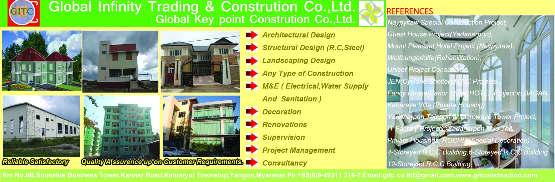 Global Infinity Construction Co.,Ltd. Contractor Yangon | BUILK