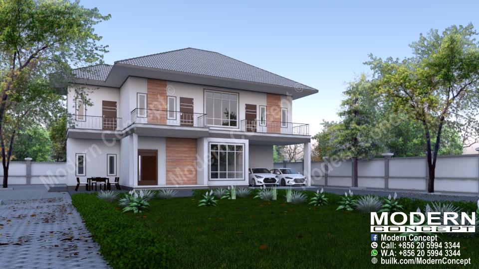 Concept Design Private House Project #MDCWHS024 โดย Modern Concept | ວຽງຈັນ