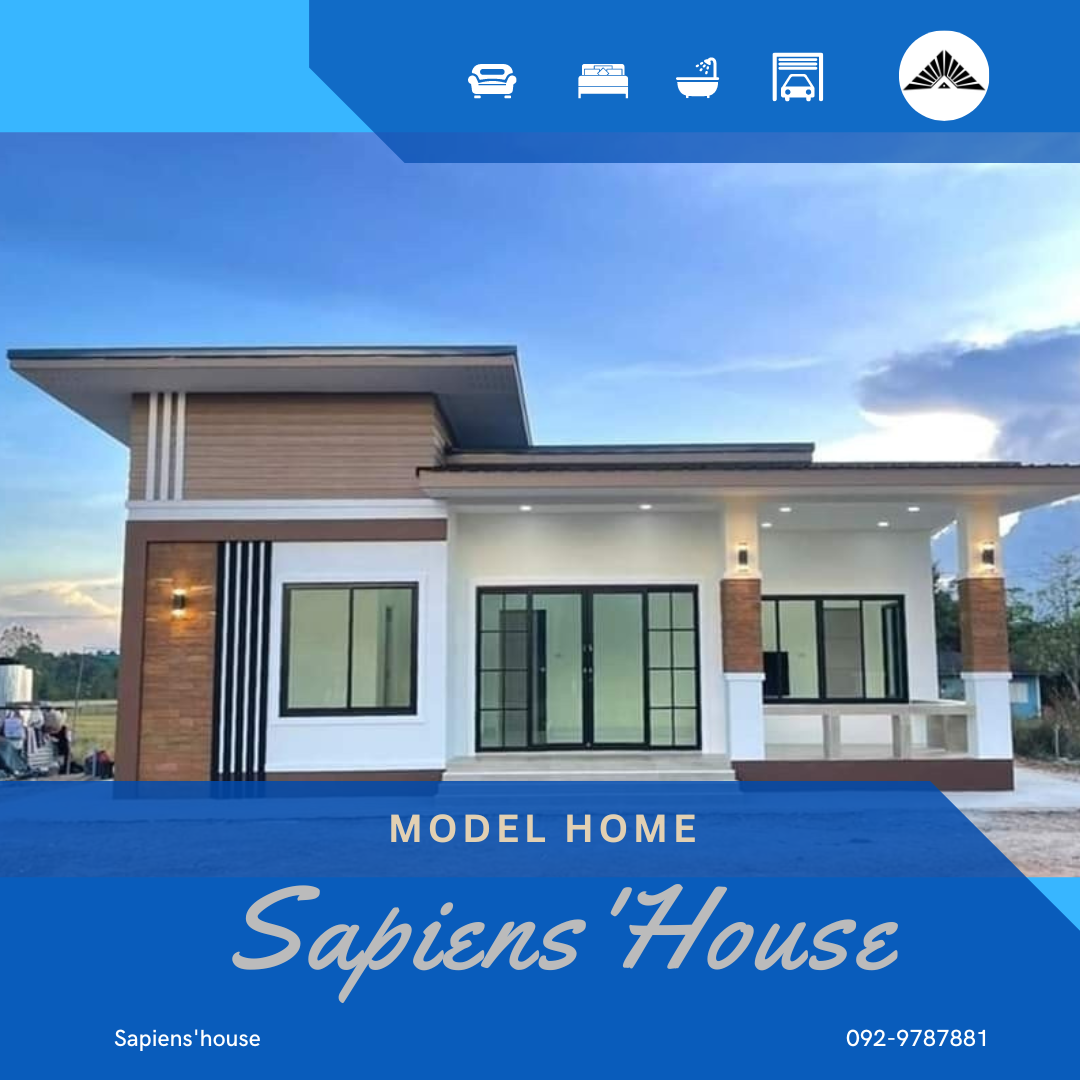 ก่อสร้าง บ้านเดี่ยวสไตล์โมเดิล โดย Sapiens'House | สมุทรปราการ