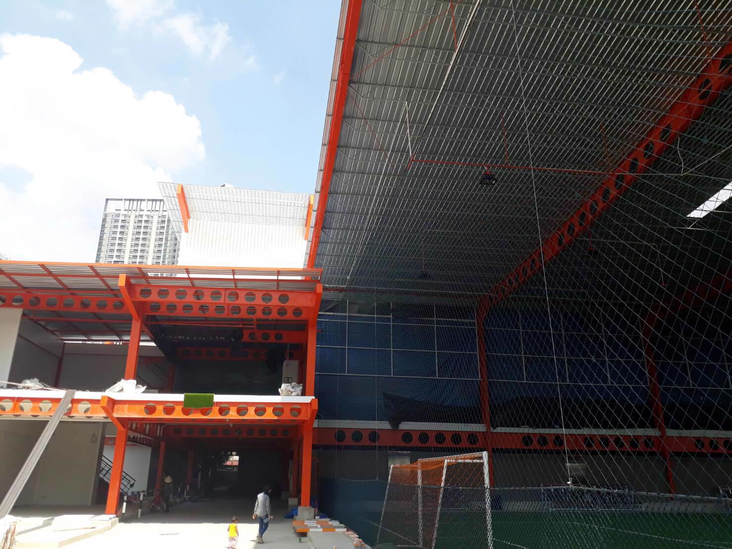 ก่อสร้าง อาคารสนามบาส 2 ชั้น โดย Obey Engineering บริษัท โอเบ เอ็นจิเนียริ่ง จำกัด | กรุงเทพมหานคร