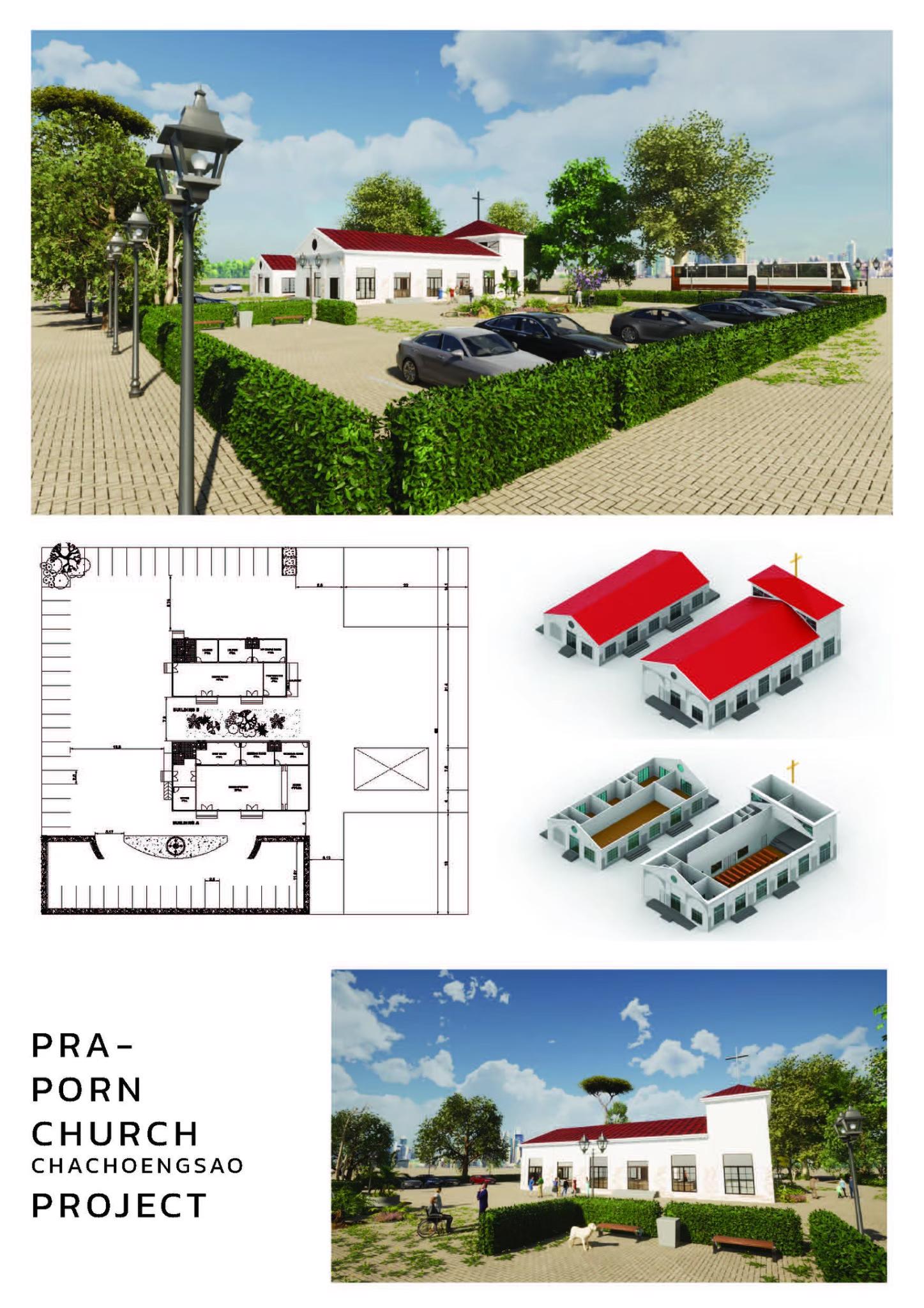 ออกแบบ คริสตจักร 1 ชั้น ฉะเชิงเทรา โดย Obey Engineering บริษัท โอเบ เอ็นจิเนียริ่ง จำกัด ...