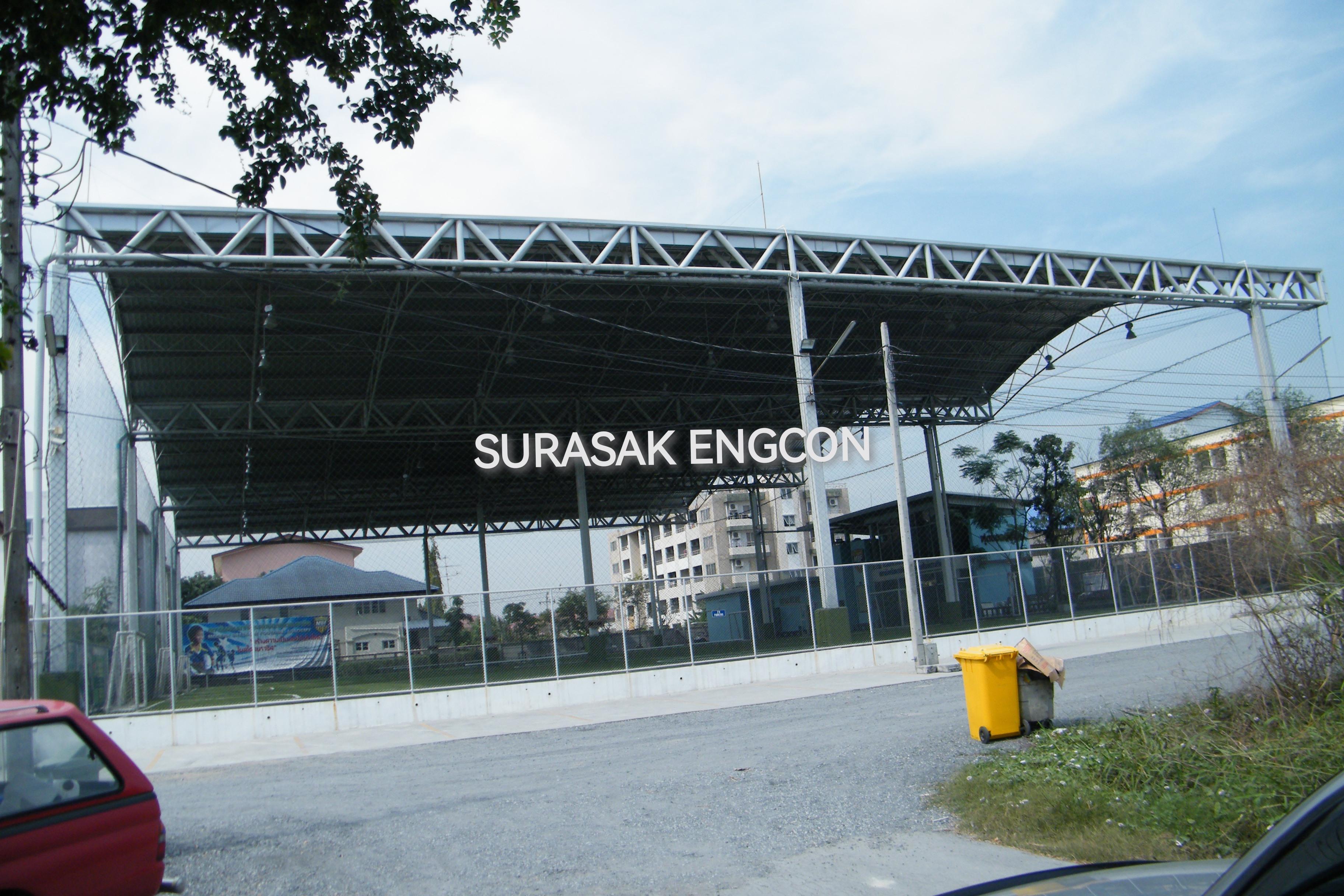 สนามฟุตบอลในร่ม งานออกแบบสถาปัตยกรรมและงานออกแบบวิศวกรรมโครงสร้าง :- โดย SURASAK ENGCON ...