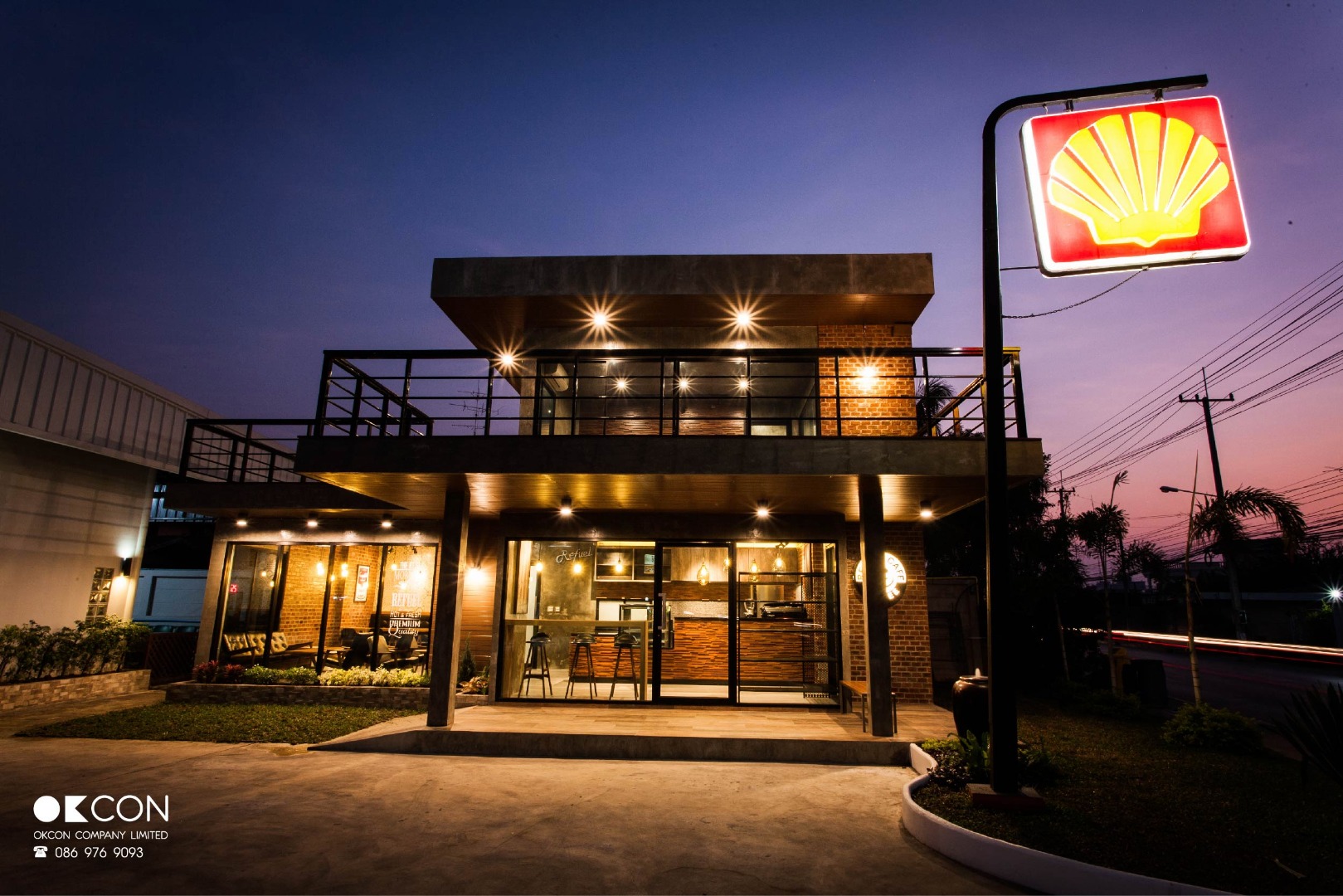 รับเหมา Refuel Cafe' สมุทรสงคราม OKCON | Builk